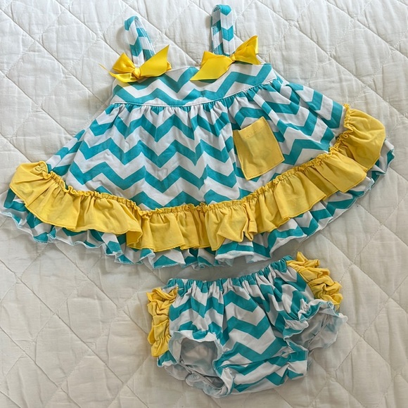 Tutu & Lulu | Matching Sets | Tutu Lulu 2 Piece Blue White And Yellow ...